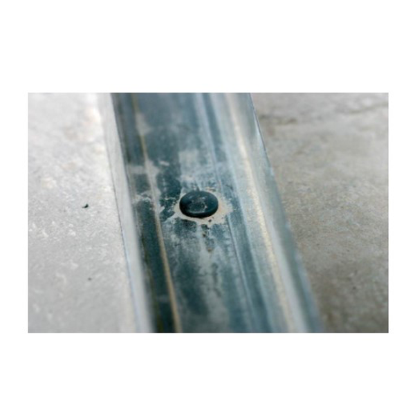 Fixation rail tous matériaux Fix-Rail Nylon Gris x100