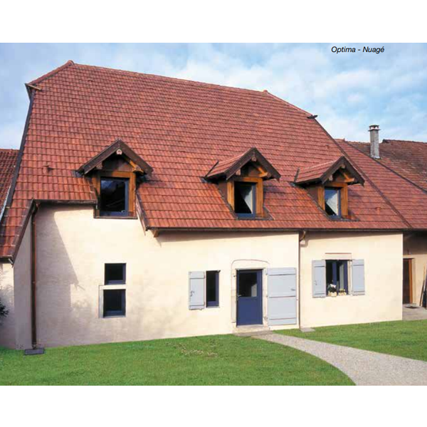 Tuile en terre cuite - Optima - emboîtement grand moule à pureau ...