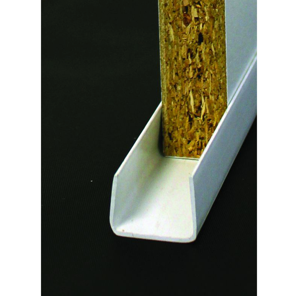 Profilé U en PVC blanc CQFD - largeur 54 mm - hauteur 20 mm - longueur ...