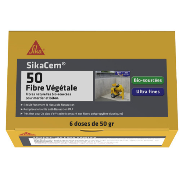 Fibres naturelles Bio-sourcées pour béton et mortier - SikaCem 50 Fibre ...