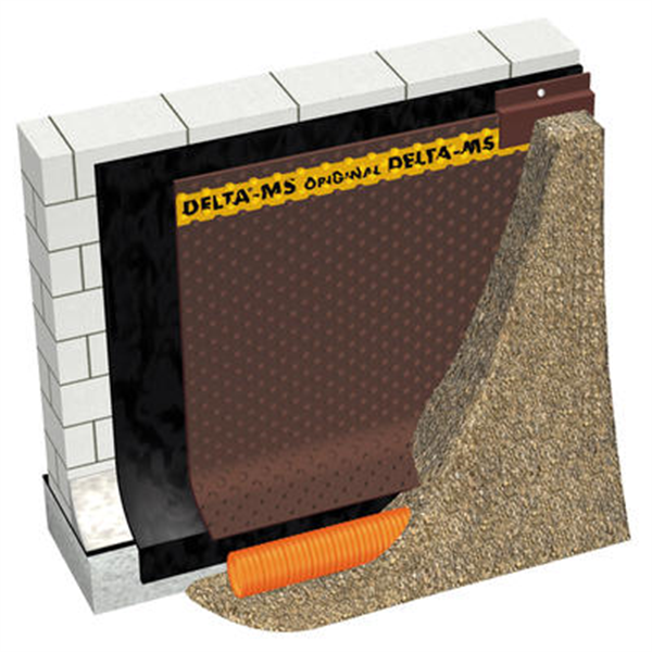 Nappe à excroissances pour protection et drainage - Delta MS 20 - 1,00 ...