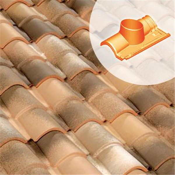 Tuile à douille - Romane Azur 65RZ - diamètre 150 mm - Castelviel