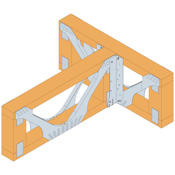 Étrier de charpente pour poutre en I - EWH - acier galvanisé - hauteur ...