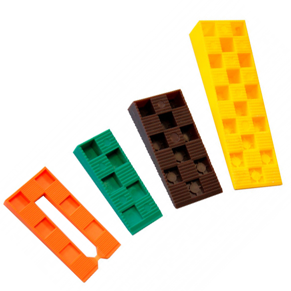 Cale crantée Edma assortiment 245 cales 4 épaisseurs boîte de rangement