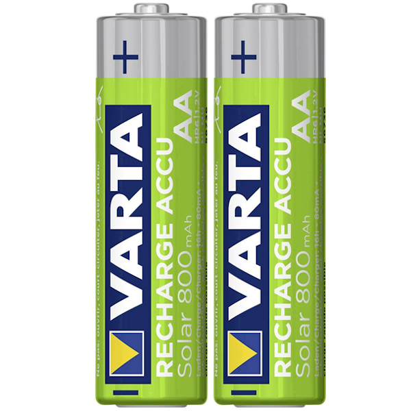 Pile recharge Varta accu solar AA 800 MAH - lot de 2