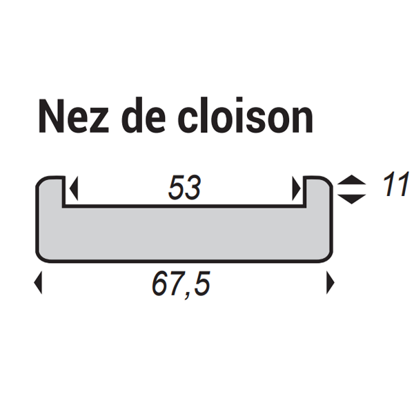Nez De Cloison 70mm