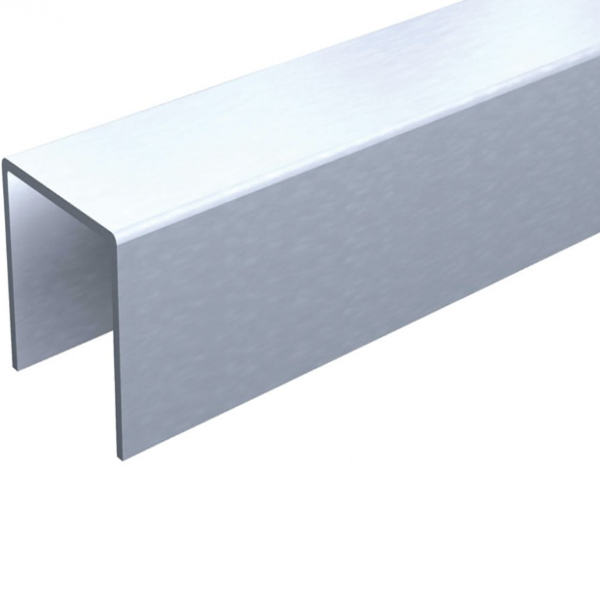 Profil U en aluminium de 25 x 18 mm longueur 2 m Mantion 1109A/200