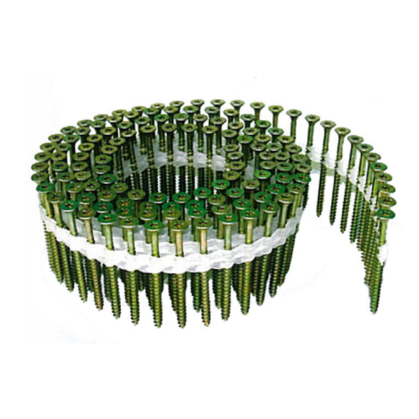 Vis à bois en rouleau acier galva tête fraisée empreinte PZ - 5,0 MM x ...