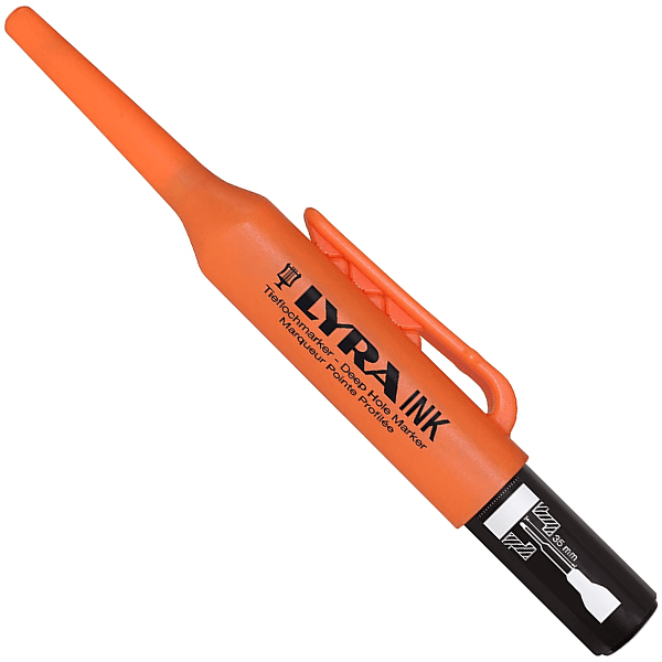 Marqueur permanent à pointe profilée Lyra INK Rouge