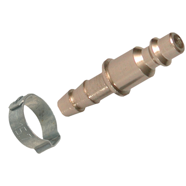 Lot 2 embouts raccord rapide air comprimé ISO 6150B Ø 5,5 mm Lacmé