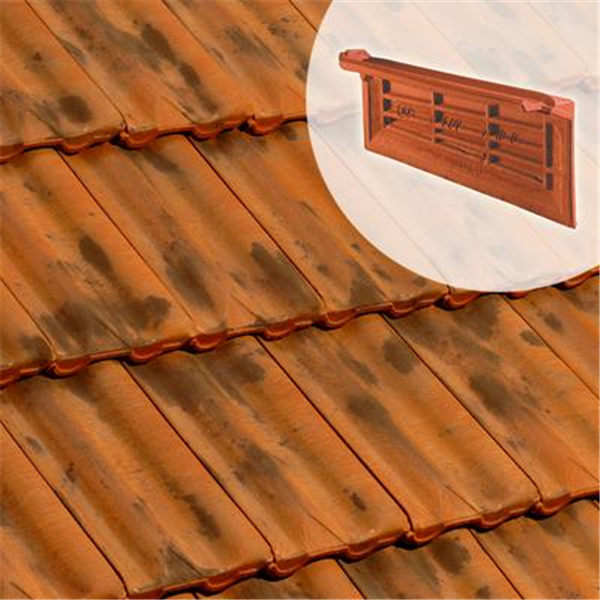 Tuile de rive droite en terre cuite - Delta 10 Ste Foy - Vieilli nuancé ...