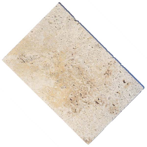 Dalle en pierre naturelle Travertin Rustic - Rustic - 61 CM x 40,6 CM ...