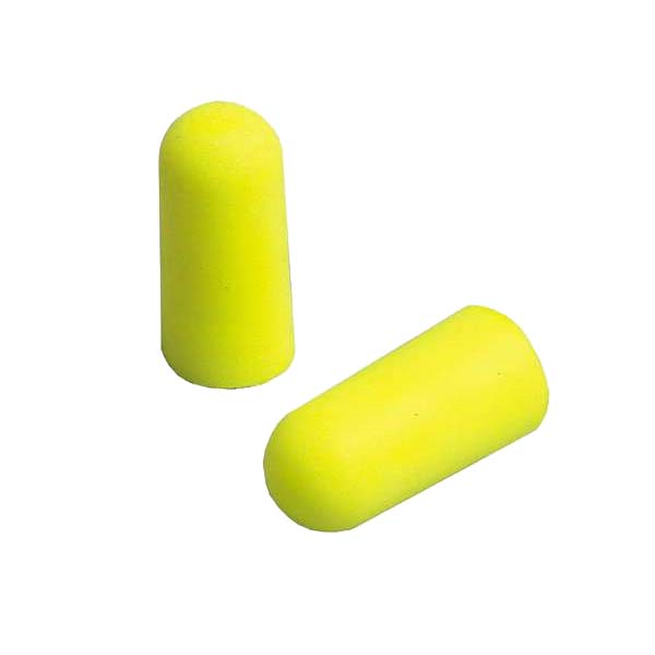 Bouchons d'oreilles jetables E-A-R soft 3M roulés jaune fluo - 5 paires ...