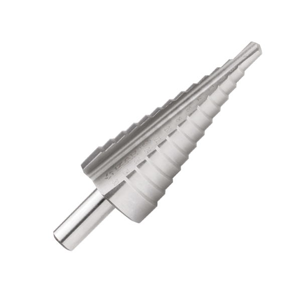 Foret conique étagé progressif HSS Izar matériaux ferreux 4-12mm