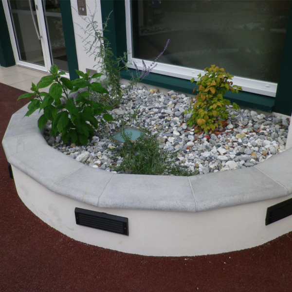 Chaperon plat angle arrondi