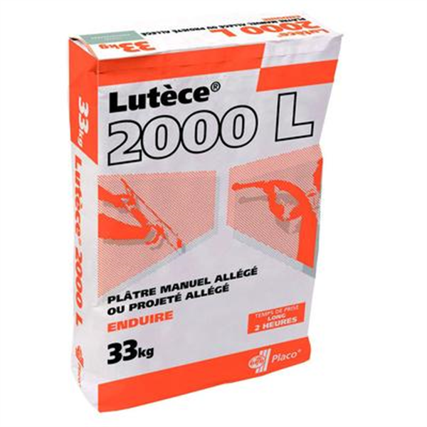 Plâtre allégé pour enduisage des murs et plafonds - Lutèce 2000 L ...