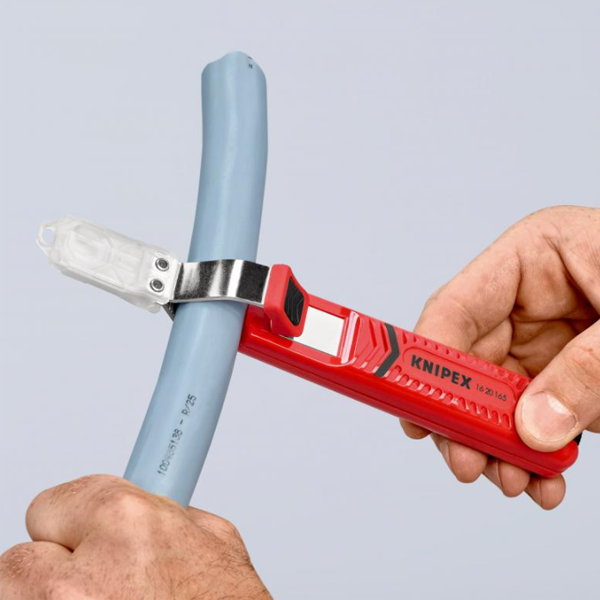 Outil dégainer Knipex câbles ronds standard Lame scalpel Longueur 165mm