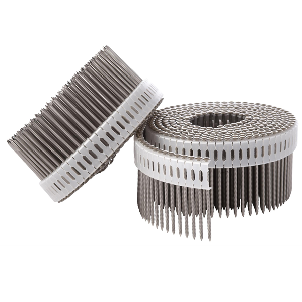 Clou cranté inox A4 en rouleau Paslode pour cloueur CNP - 2,5x45 mm Clou cranté inox A4 en rouleau Paslode pour cloueur CNP - 2,5x45 mm