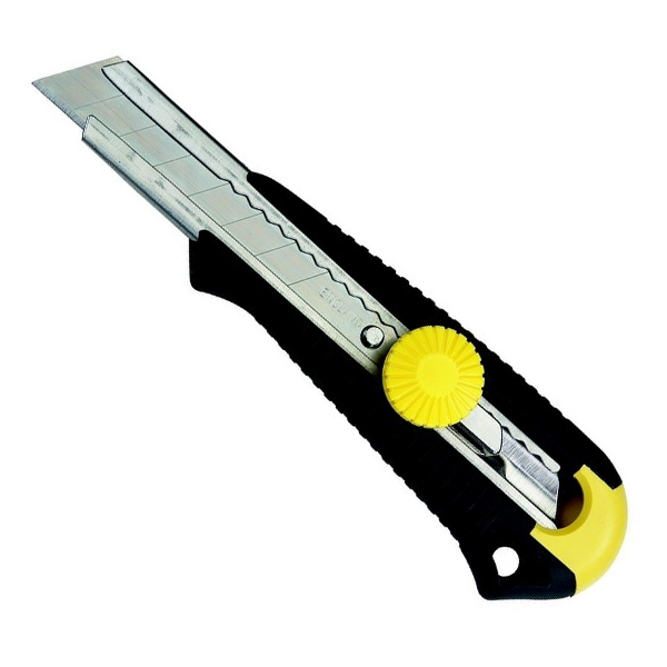 Cutter à lame sécable avec molette de blocage - Stanley - Fourni avec 1 ...