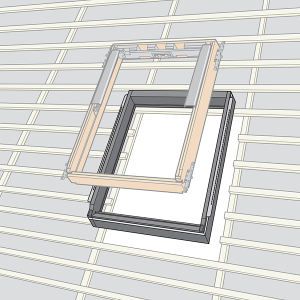 Bloc isolant Velux BDX 0000F à encastrer - fenêtre de toit SK06
