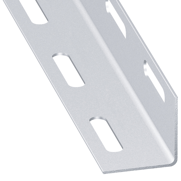 Cornière perforée 27 x 27 mm en acier galvanisé longueur 2 m
