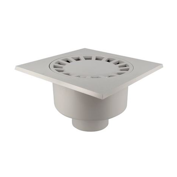 Siphon de cour emboîture extérieure verticale PVC 30x30cm SC1110S