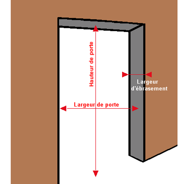Ébrasement complet anthracite pour porte Verso Structura Mosel Türen ...