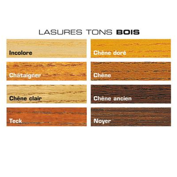 Lasure bois protection élevée Cecil LX530 aspect satin chêne clair 1L
