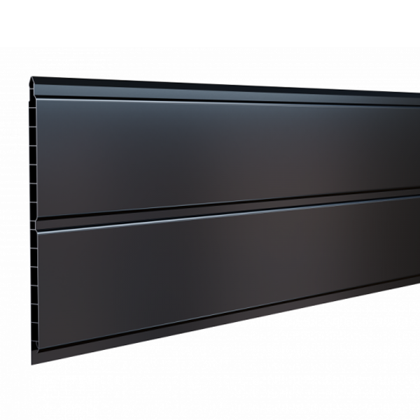 Lambris PVC sous toiture 2 frises - 250 MM x 10,00 MM - Long. 4,00 M - Noir