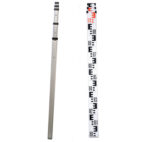 Mire télescopique Edia EDC55E aluminium 5 sections 5 mètres