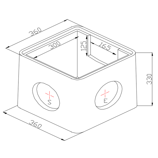 Rehausse RH30h33 pour regard d'eaux pluviales RC30 en béton - 30 x 30 x ...