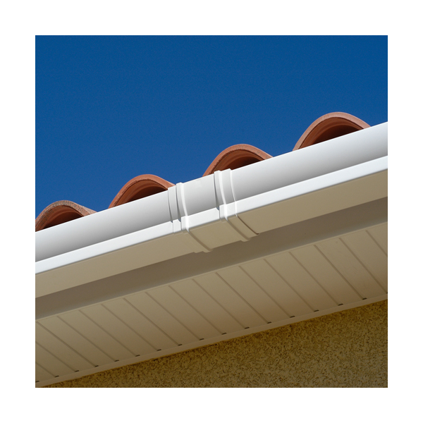 Gouttière MEP La Réversible en PVC Anthracite - développé 300 MM - 4 M