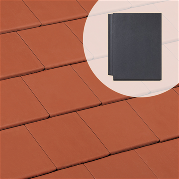 Tuile béton grand moule à aspect plat - Innotech - Rouge - 42 x 33 cm