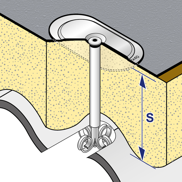 Plaquette de répartition Etanco pour étanchéité synthétique