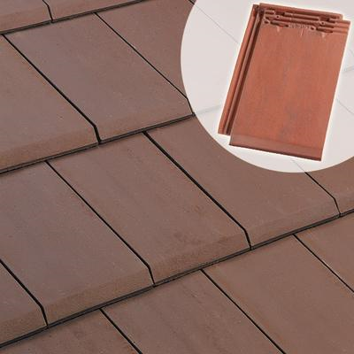 Tuile Alpha 10 double emboîtement pureau plat - vieilli masse