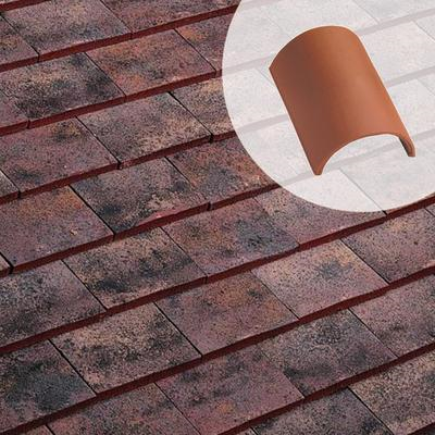 Tuile faîtière 1/2 ronde à emboîtement 711