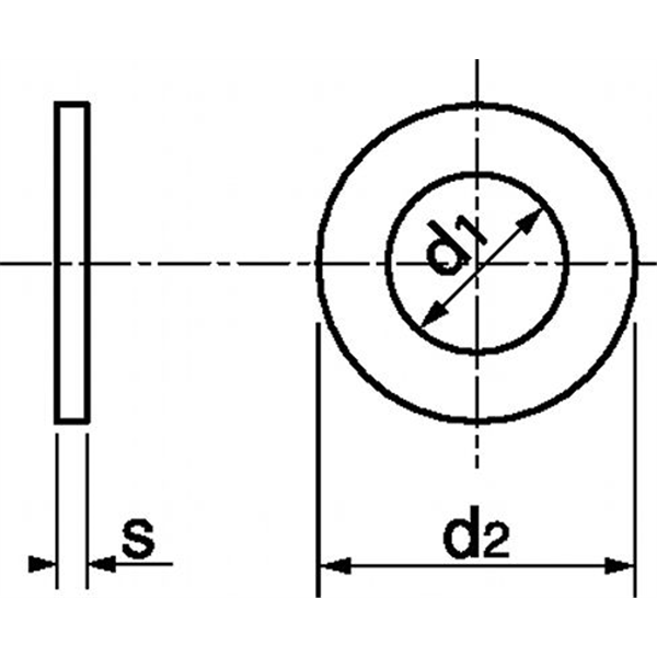 Rondelle plate découpée type M sans chanfrein A2 M20 Acton 6250820
