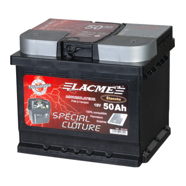 Electrificateur Lacmé Secur Solis avec panneau solaire 6W et accu 50Ah Electrificateur Lacmé Secur Solis avec panneau solaire 6W et accu 50Ah