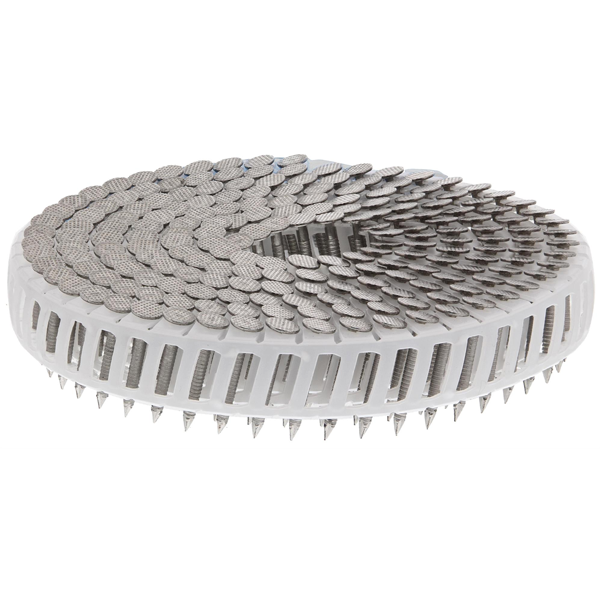 Clou cranté 16° inox A2 en rouleau Haubold cloueur RNC 2,5 x 50 mm Clou cranté 16° inox A2 en rouleau Haubold cloueur RNC 2,5 x 50 mm