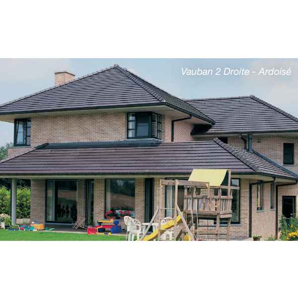 Tuile plate en argile - Vauban 2 Droite - emboîtement petit moule à ...