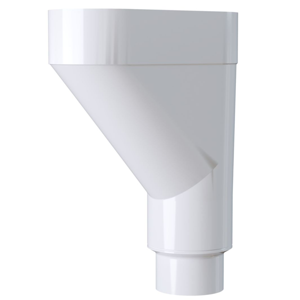 Jambonneau MEP 810JAM tuyau de descente Ø 80mm - PVC Blanc