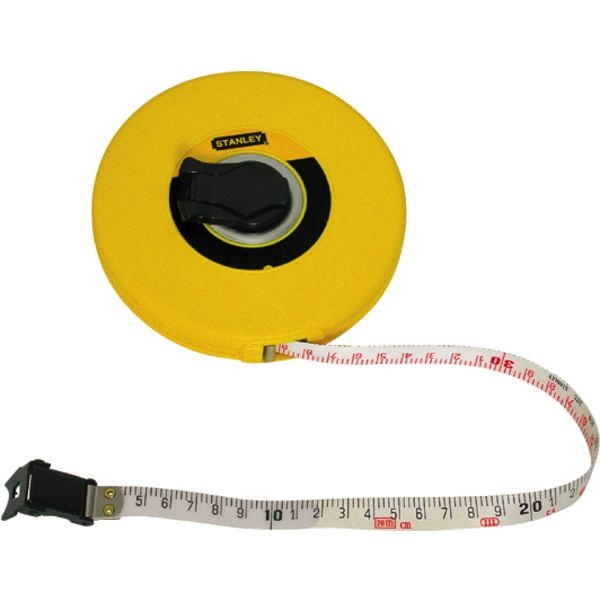 Décamètre mesure longue Stanley ruban 30 mètres en fibre de verre