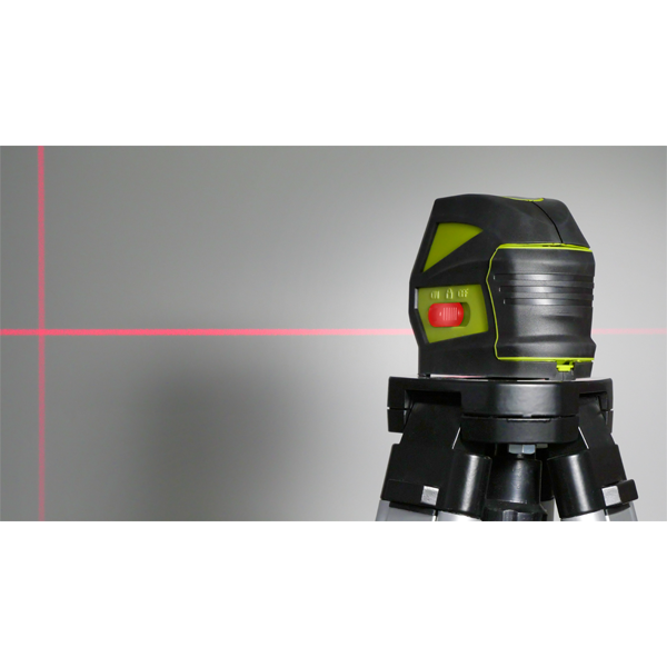 Niveau laser rouge 2 plans pendulaire à piles - R-30 Edia - sol mur ...