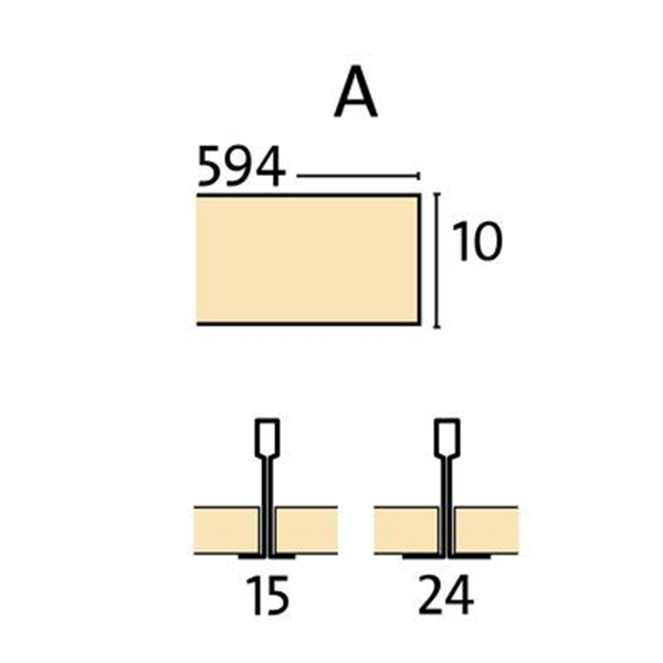 Dalle de plafond dépolluante à perforation linéaires - Gyptone Activ ...