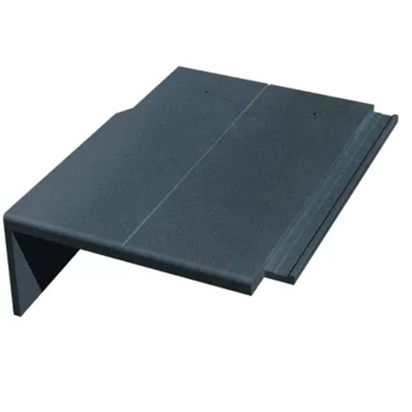 Tuile de rive universelle gauche en béton - Nobilee - Ardoise - 42 x 33 ...