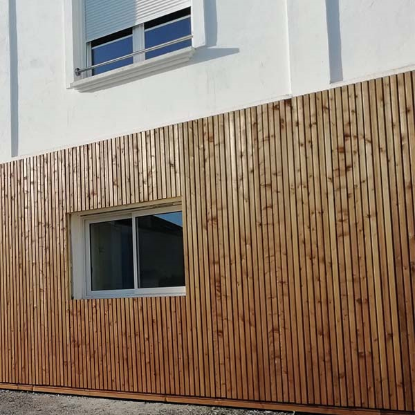 Bardage Laplo - Douglas traité classe 3 marron - 125 MM x 26,00 MM - 4,00 M