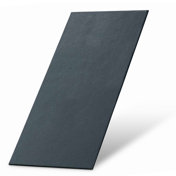 Ardoise en fibres-ciment - surface lisse bords droits - Dolmen - Noire ...