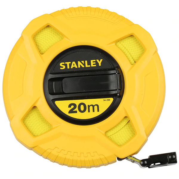 Décamètre mesure longue Stanley ruban 20 mètres en fibre de verre
