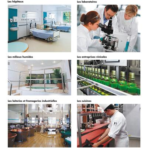 Dalle de plafond démontable Knauf Danoline Iso-Tone Hygiène