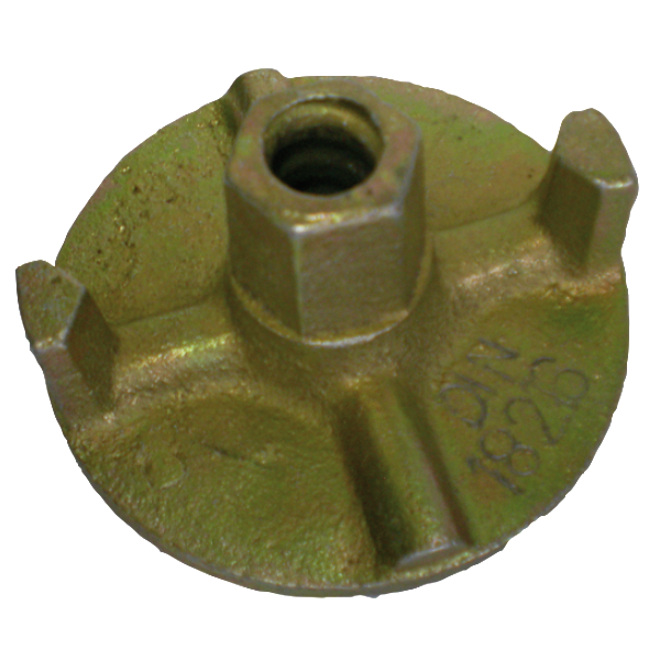 Écrou à plaque pour tige de coffrage filetée de diamètre 15 / 17 mm